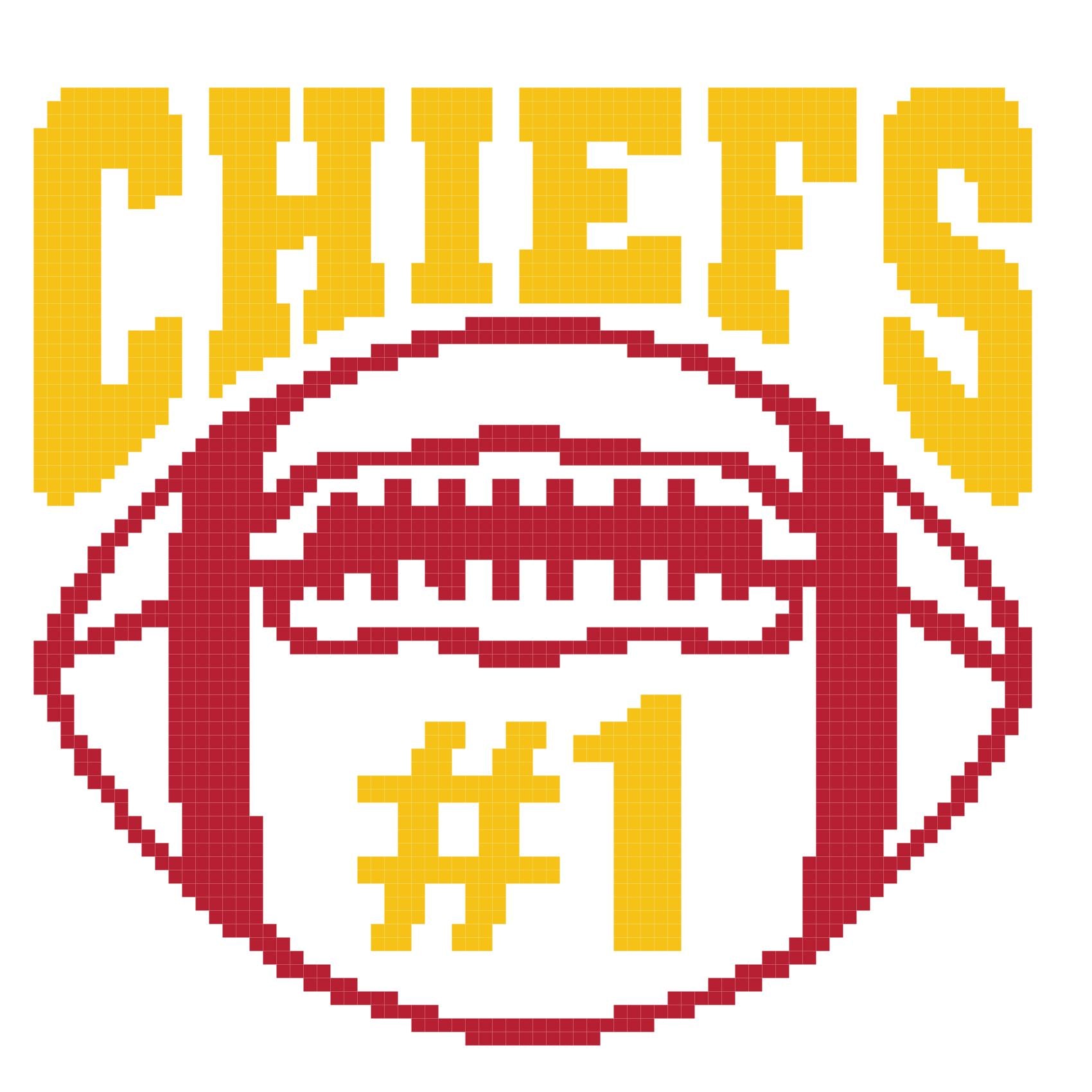 Chiefs Number 1 Pillow 80x80 – Creative Stitch N Diva