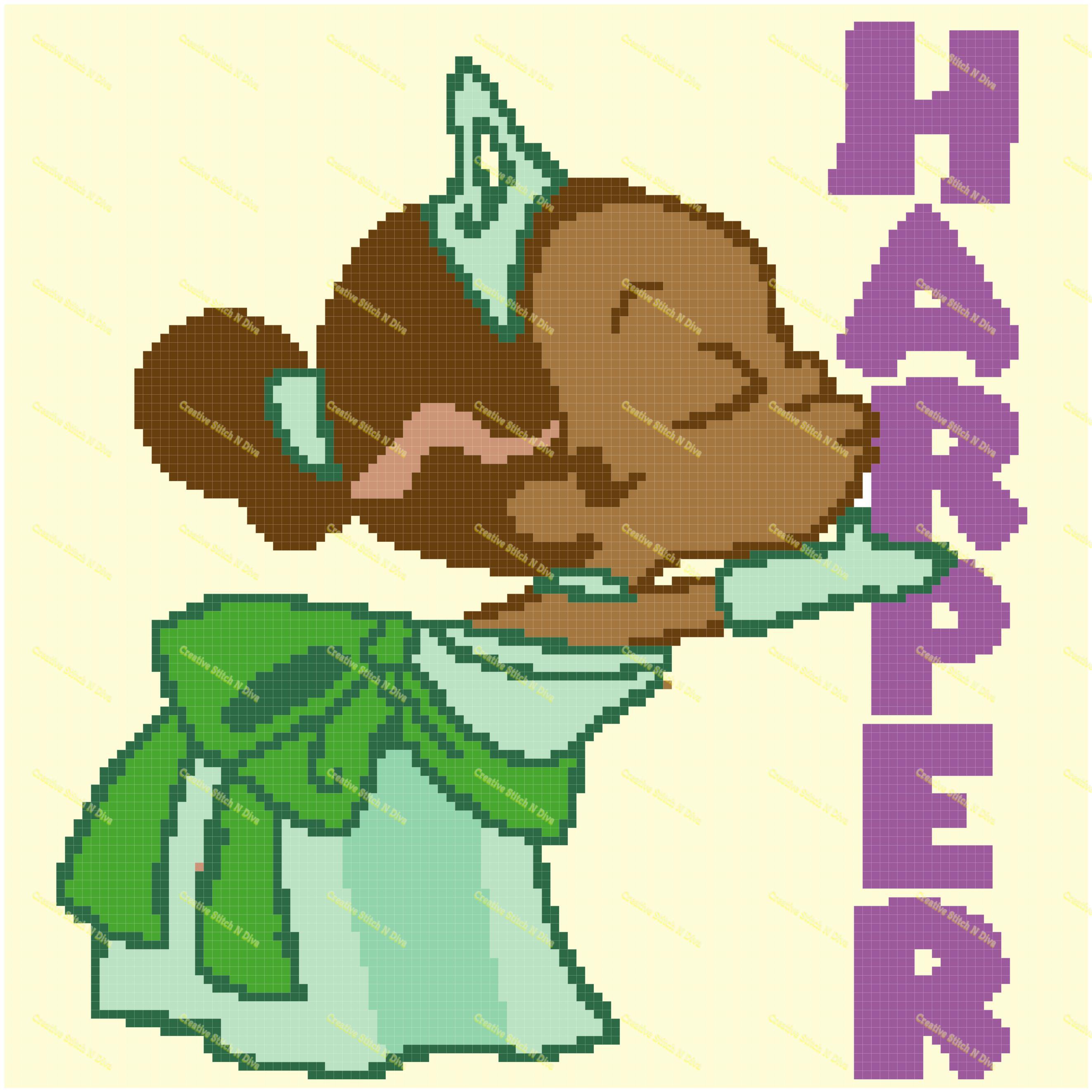 Princess Tiana Kiss 125x125 PERSONALIZED – Creative Stitch N Diva